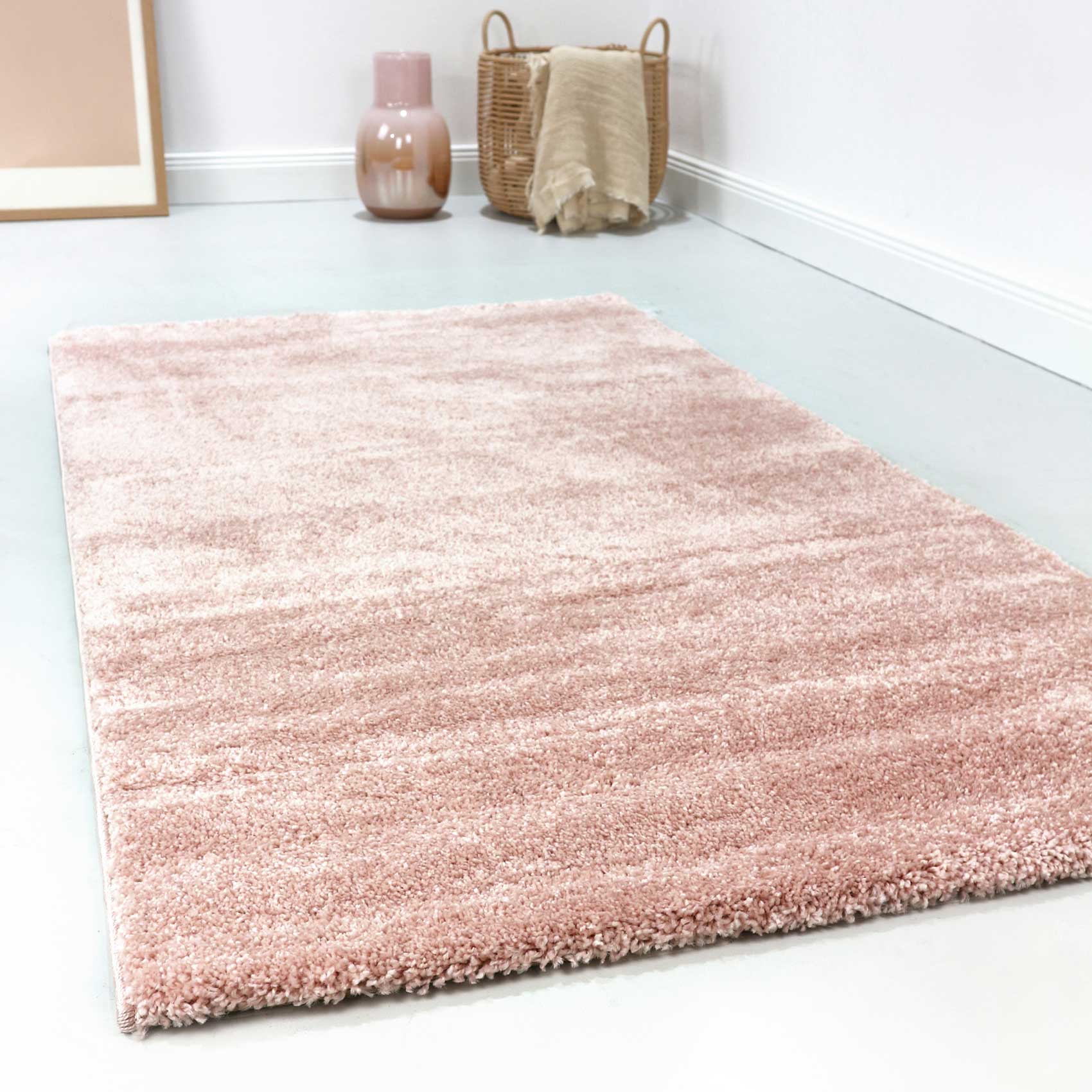 Esprit Teppich Rosa Kurzflor "California" – Outlet-Teppiche