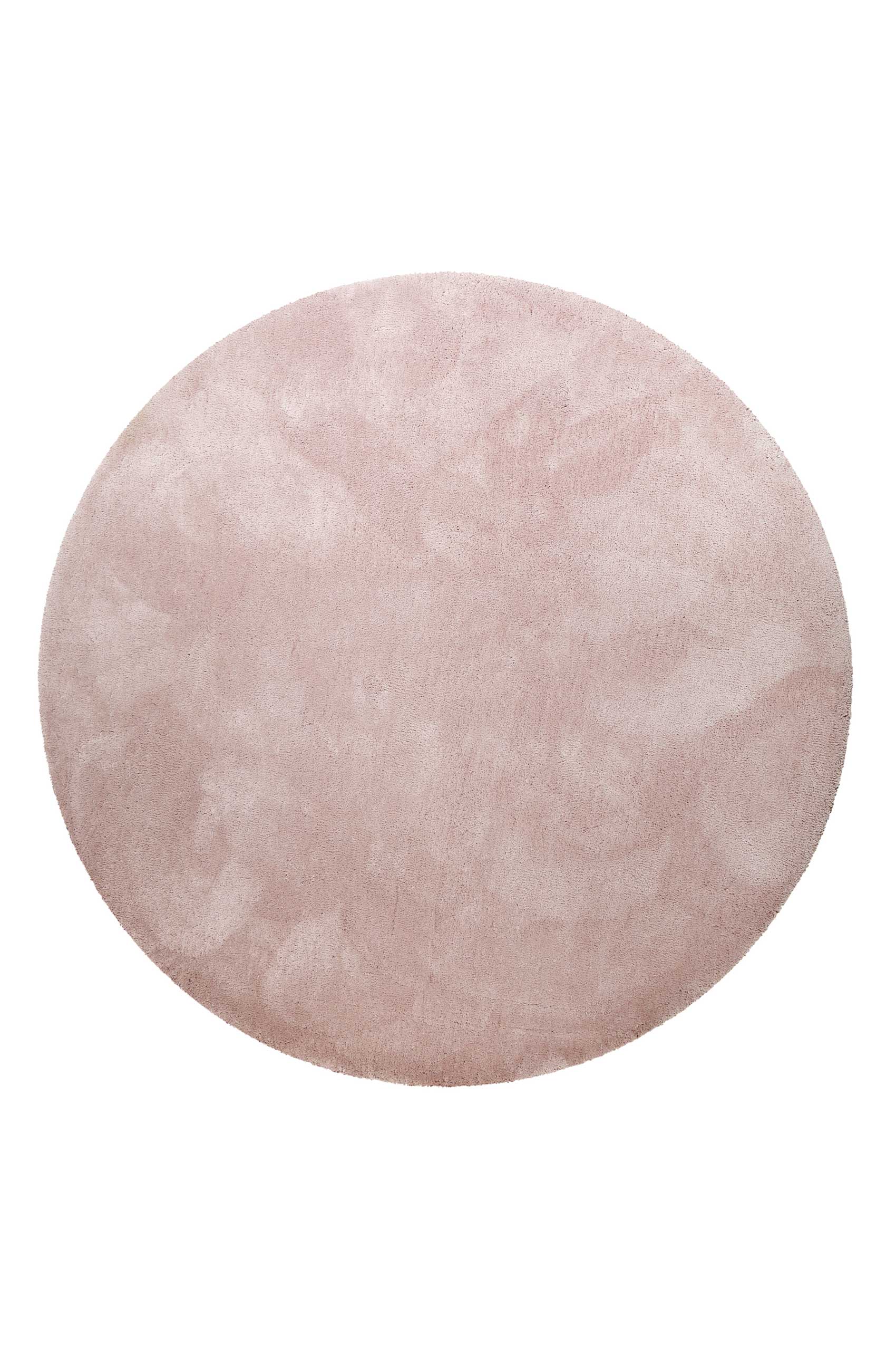 Teppich Rund Rosa Hochflor "Pisa" Homie Living – Outlet-Teppiche