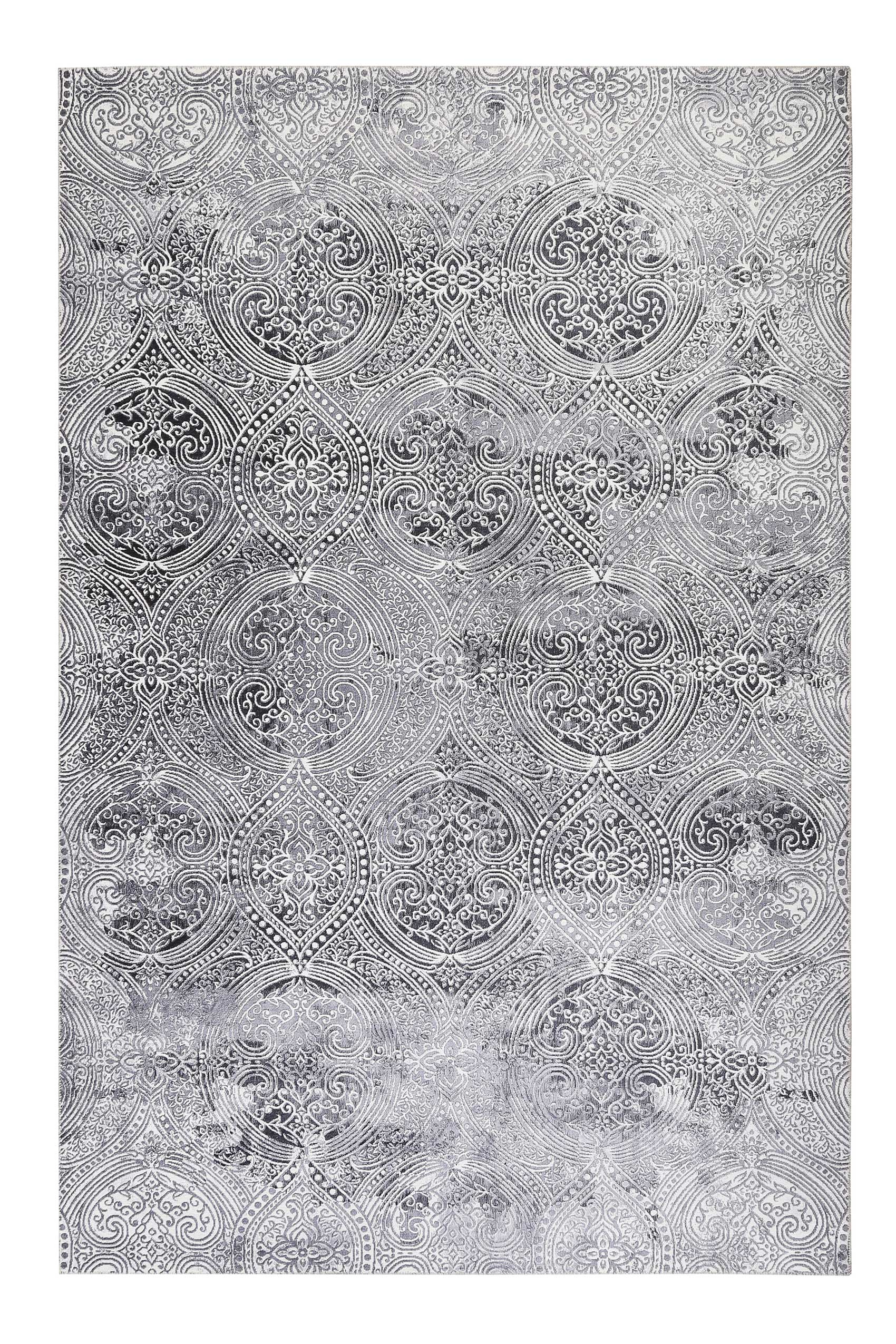 Vintage Teppich Grau Kurzflor Grace WECONhome jetzt kaufen